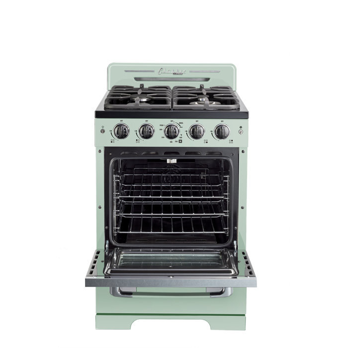 Unique Classic Retro 24" 4 burner 2.9 cu. ft. Freestanding Gas Range ...