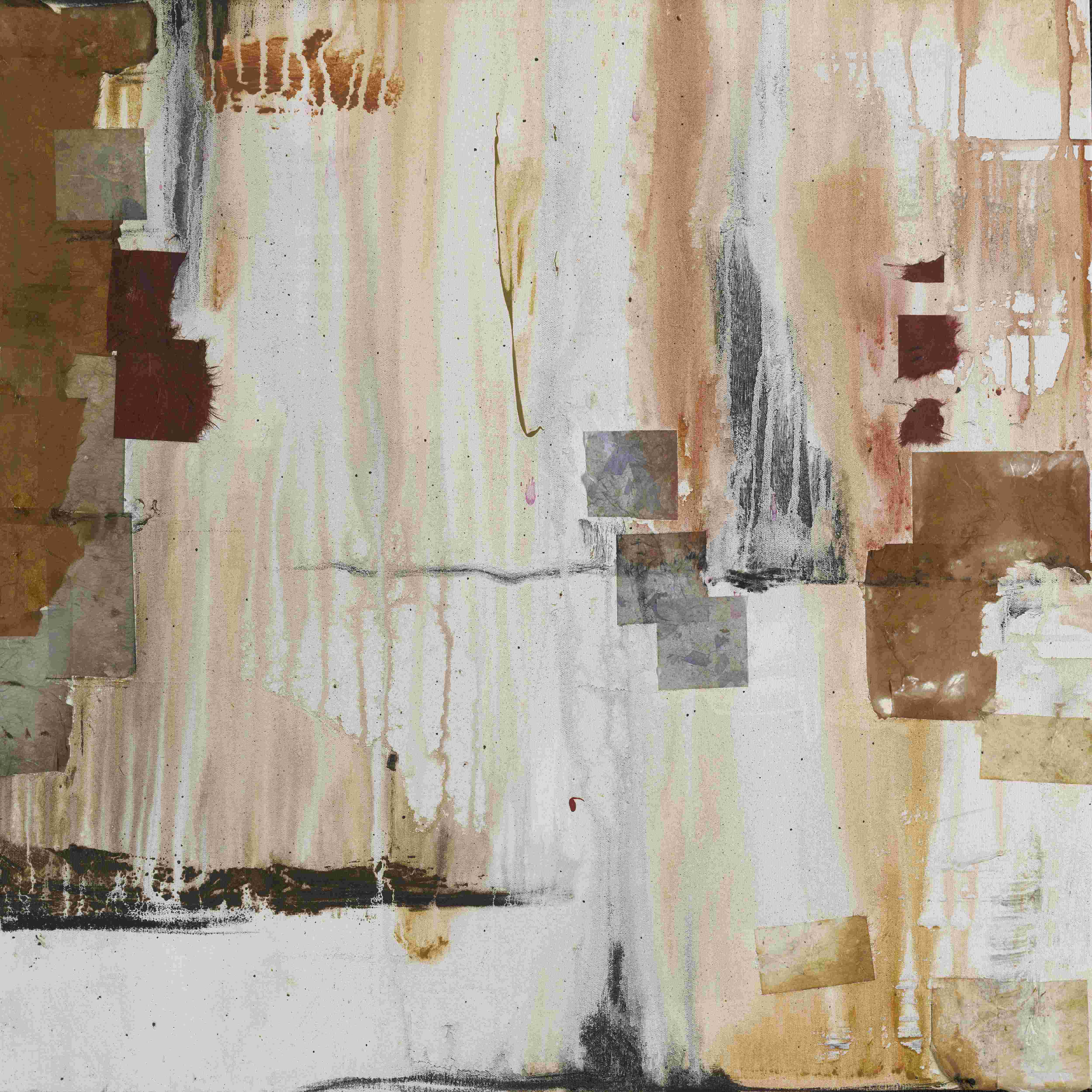 Wrought Studio Abstract Painting Cream Brown | Wayfair