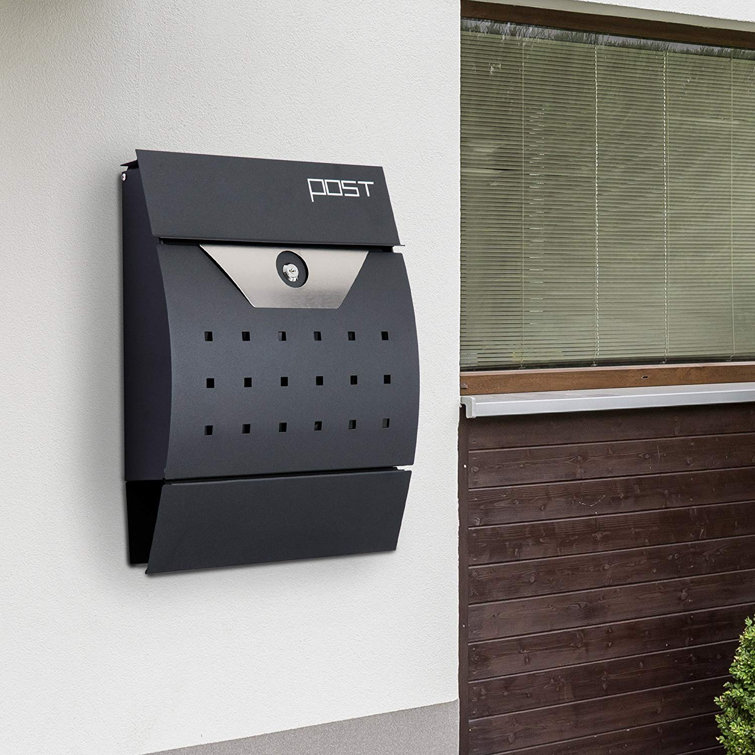 Dakota Fields Locking Wall Mounted Letter Box & Reviews | Wayfair.co.uk
