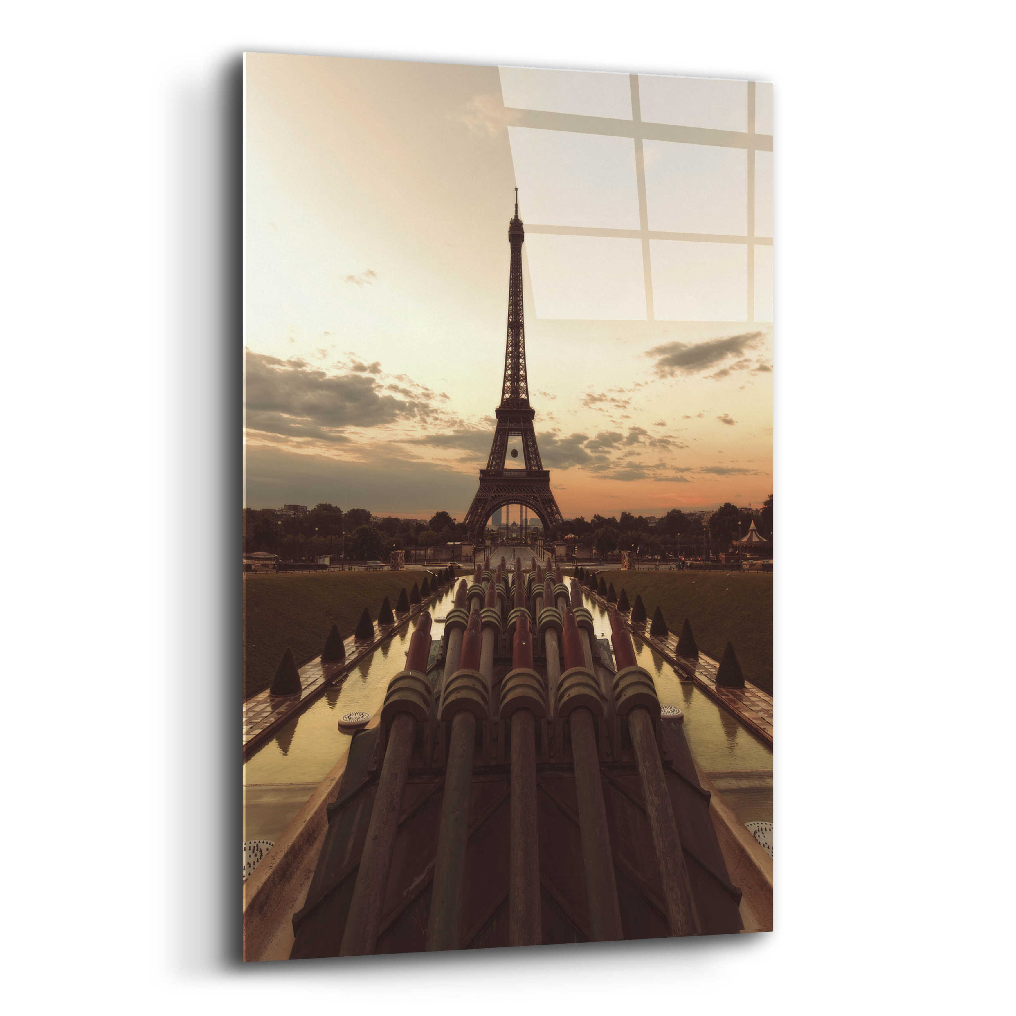 Latitude Run® Fire Eiffel Tower by Sebastien Lory - Unframed Print ...