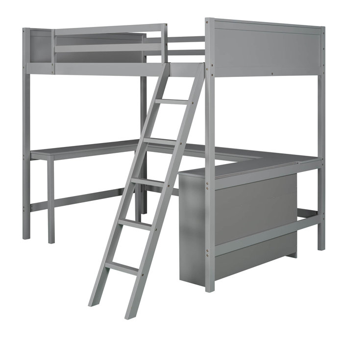 Viv + Rae Hutchcraft Loft Bed with Built-in-Desk by Viv + Rae™ | Wayfair