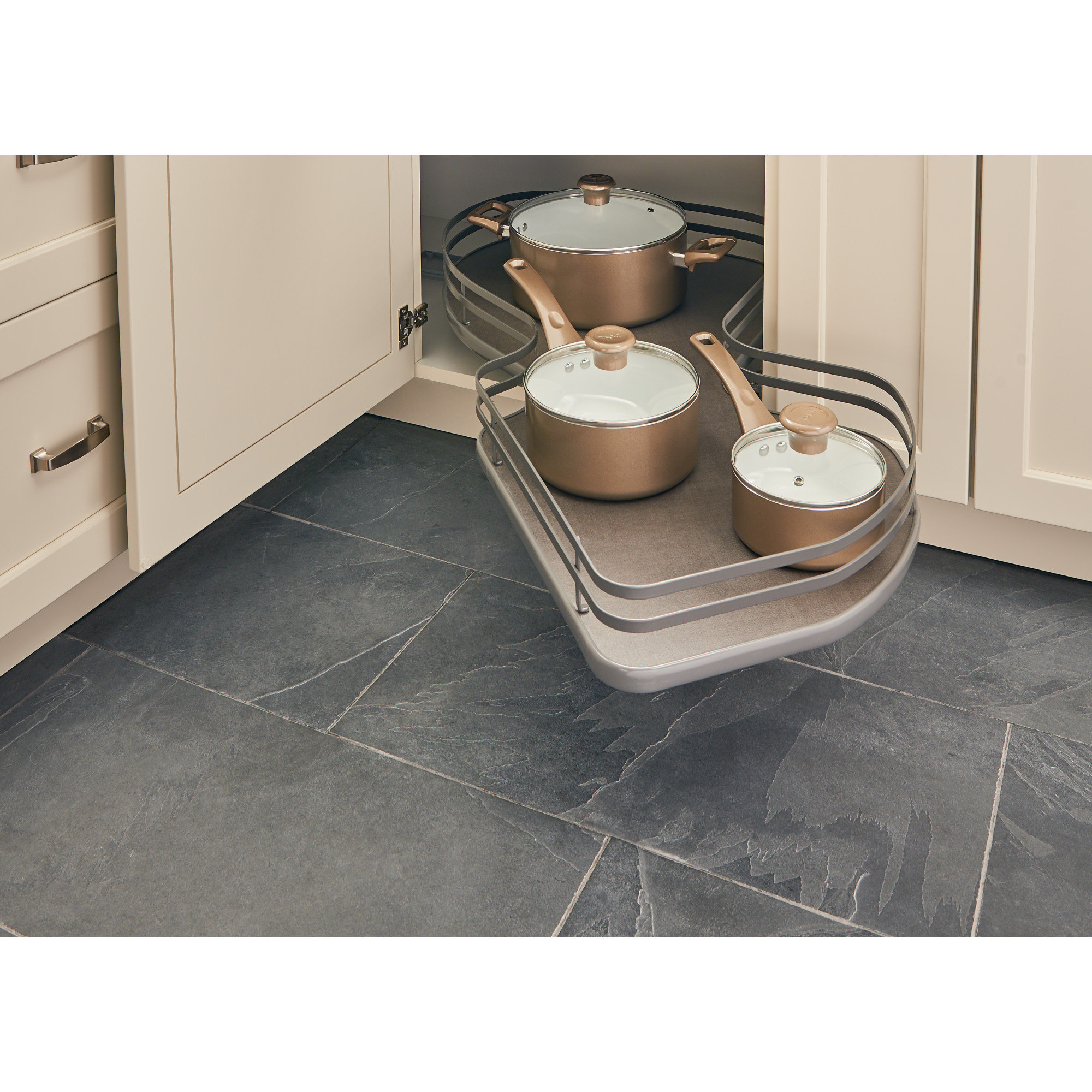 Rev-A-Shelf Contemporary Cloud Blind Corner Organizer for Blind Left ...