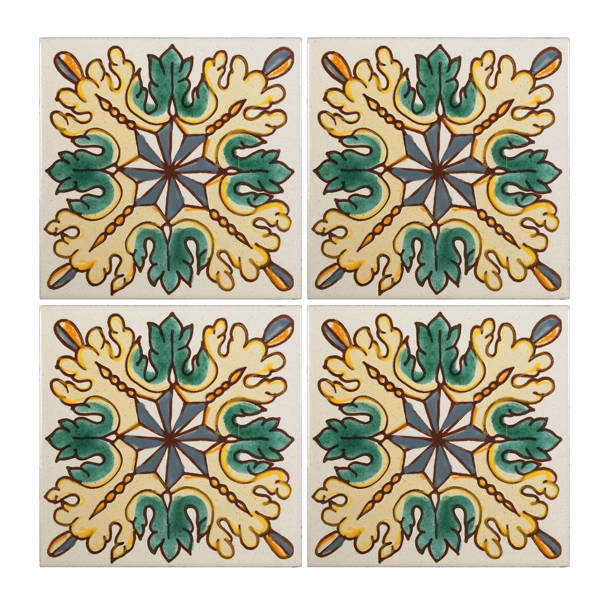 Casablanca Market Mediterranean 6" x 6" Ceramic Carthage Mosaic ...