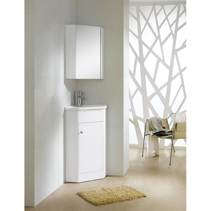 Ebern Designs Jorri 22'' Single Bathroom Vanity with Ceramic Vanity Top ...