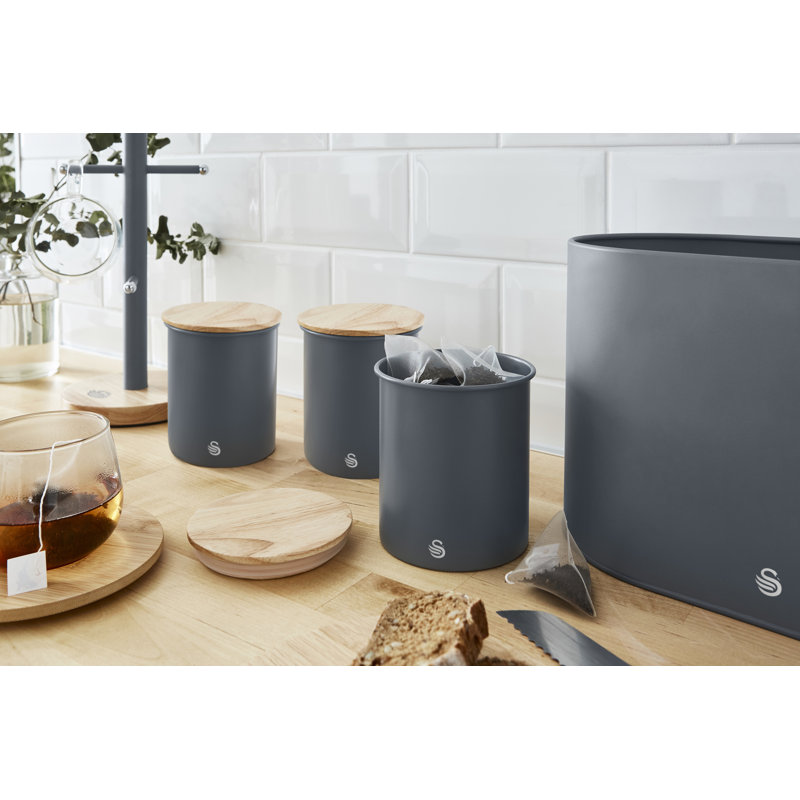 Swan 3 Piece Kitchen Canister Set & Reviews | Wayfair.co.uk