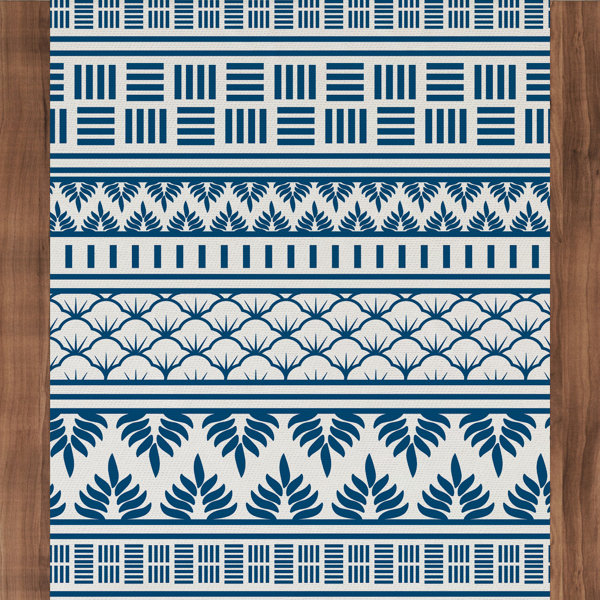 Union Rustic Benje Rectangular Geometric Table Runner | Wayfair
