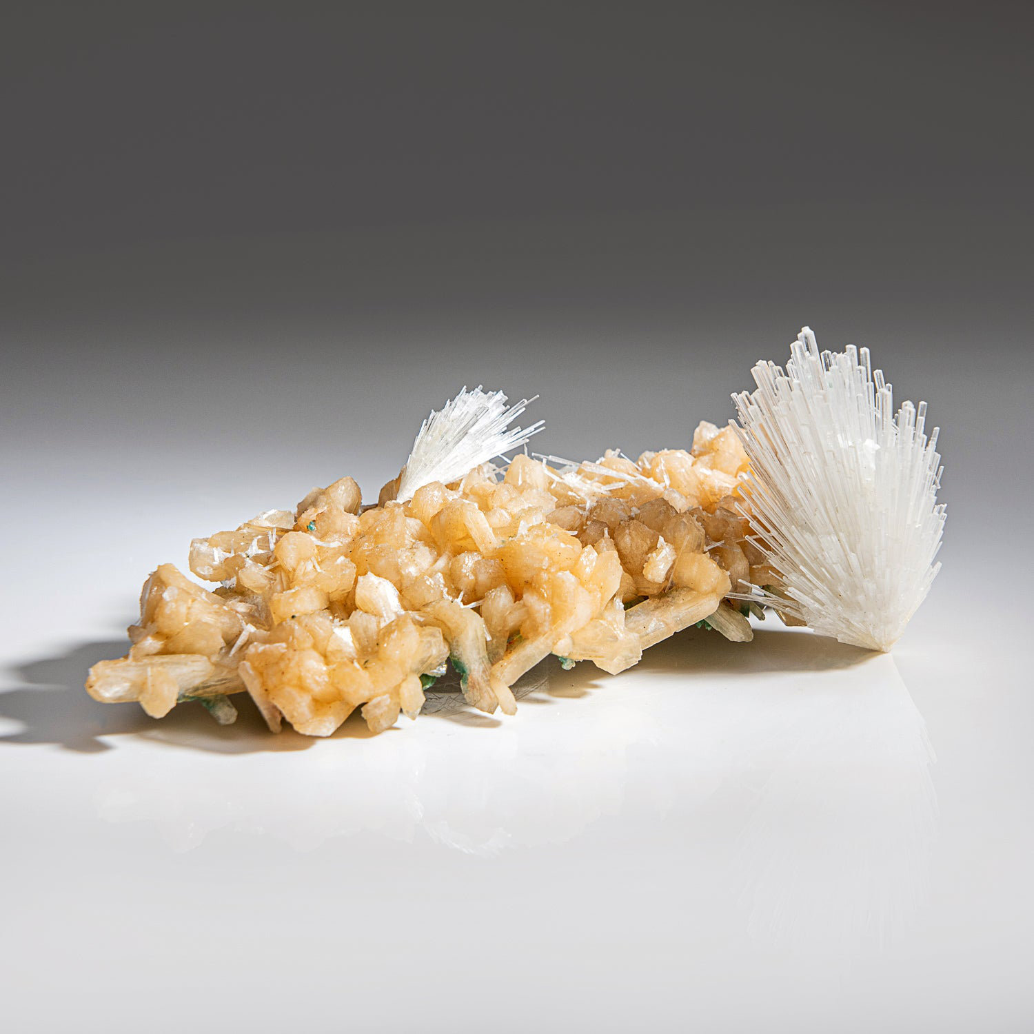 Astro Gallery of Gems Scolecite on Stilbite from Nasik District ...