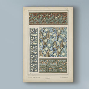 Charlton Home® Nouveau Floral Design IV by Vision Studio - Wrapped ...