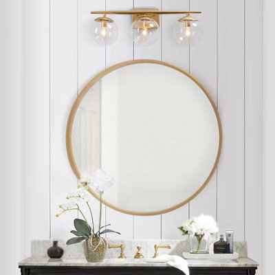 Willa Arlo Interiors Ruppe 3- Light Dimmable Gold Vanity Light ...
