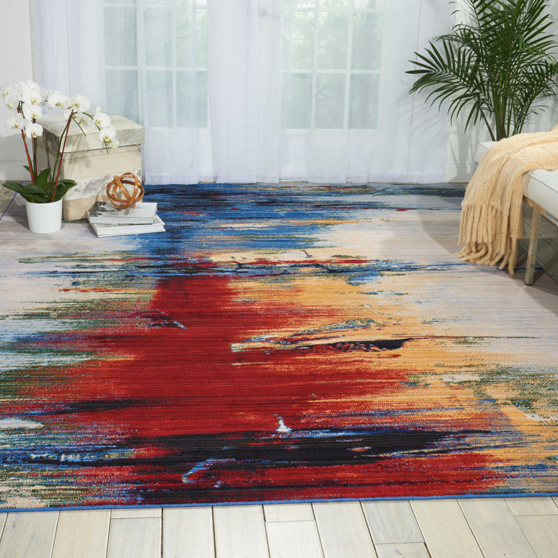 Latitude Run® Ostby Wool Crimson Tide Area Rug | Wayfair