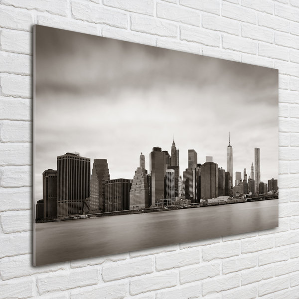 Ebern Designs Manhattan New York - Unframed Art Prints on Glass ...