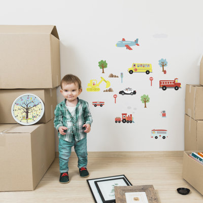 Walplus Happy Cars Wall Decal & Reviews | Wayfair