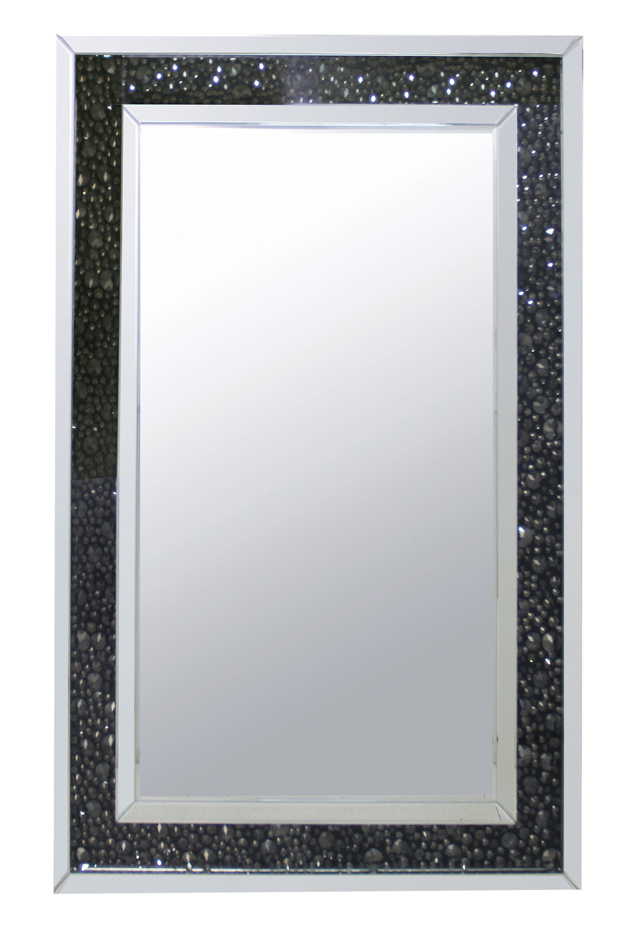 Everly Quinn Midnight Rectangular Accent Wall Mirror | Wayfair
