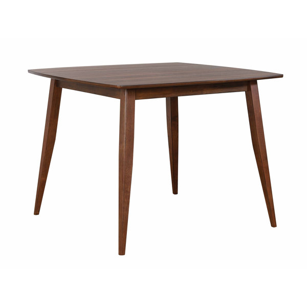 Corrigan Studio® Mid Century 48 In. Square Danish Walnut Wood Dining ...