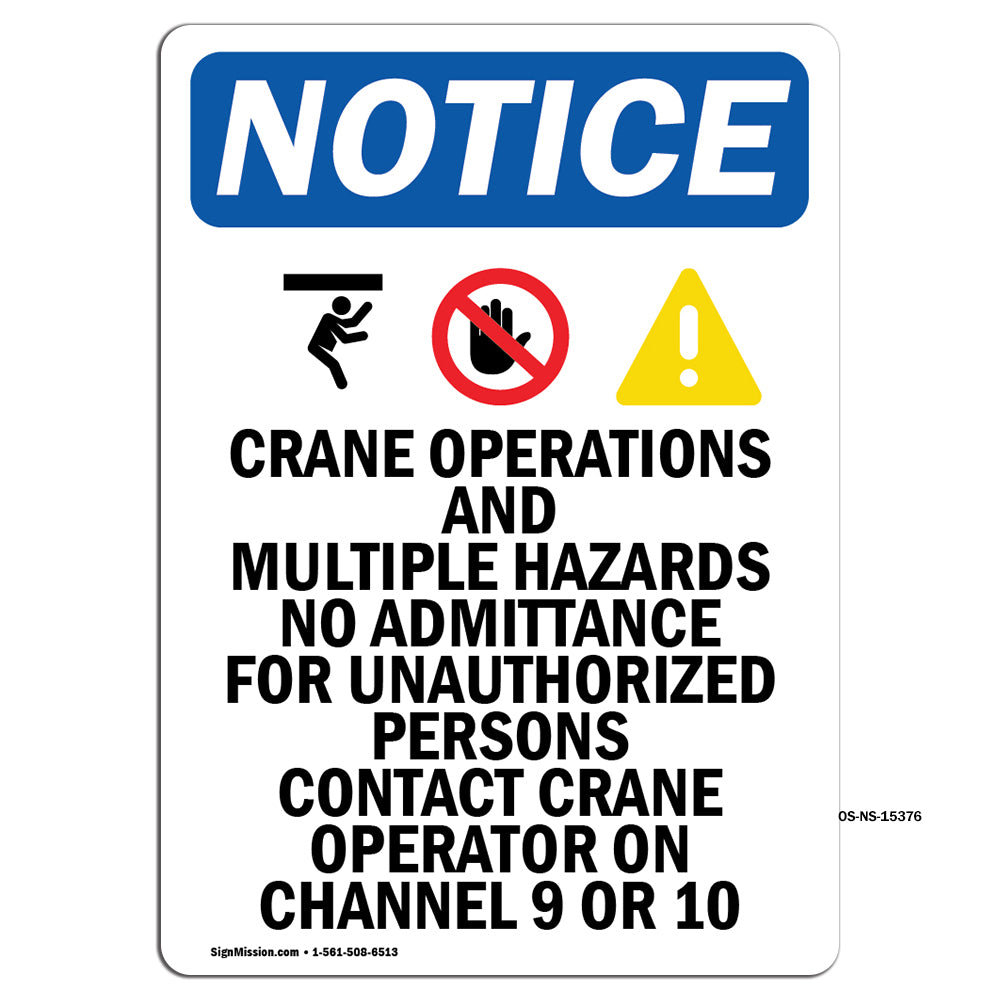 SignMission Crane Operations Sign | Wayfair