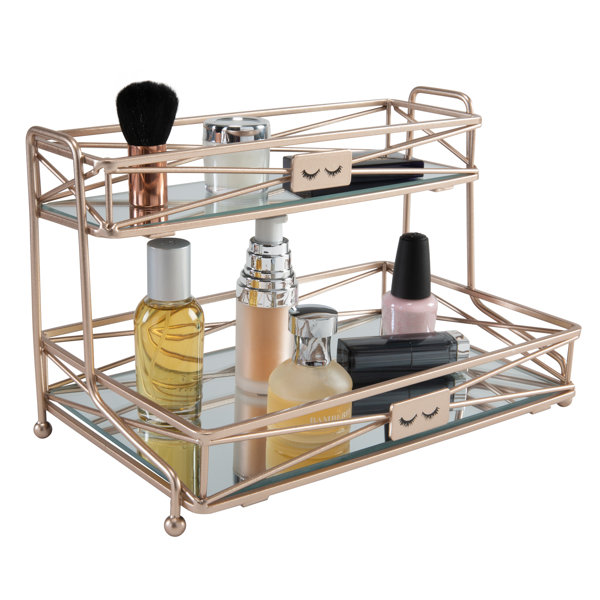 Gold-tiered-makeup-stand | Wayfair