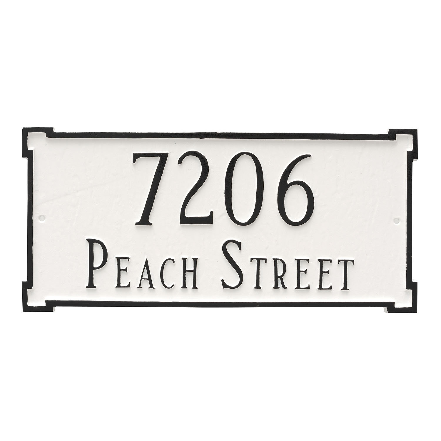 Montague Metal Products New Yorker Two Line Address Plaque | Wayfair