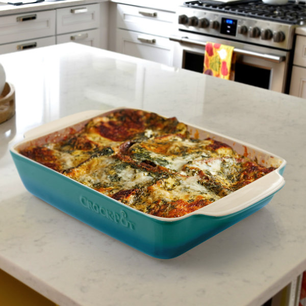 Crock Pot Artisan 4 Quart Rectangular Stoneware Bake Pan In Gradient ...