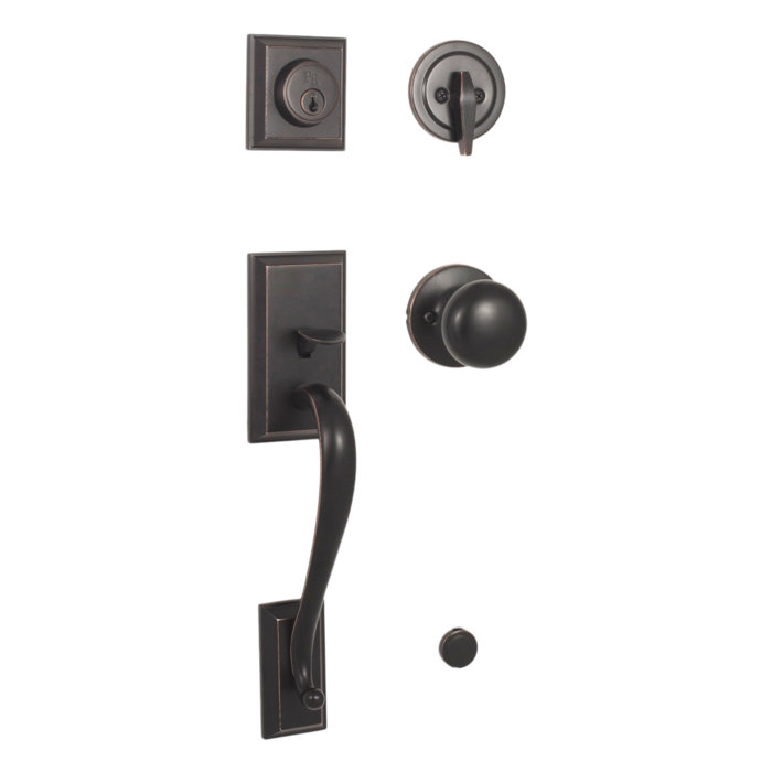 Weslock Handleset with Single Cylinders Deadbolt and Premiere ...