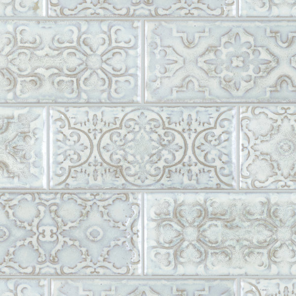 Merola Tile Zurbaran 5" x 9" Ceramic Metal Look Wall Only Tile | Wayfair