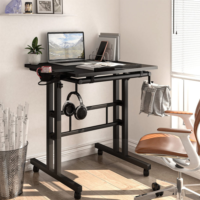 Inbox Zero Kelsye Height Adjustable Standing Gaming Desk | Wayfair