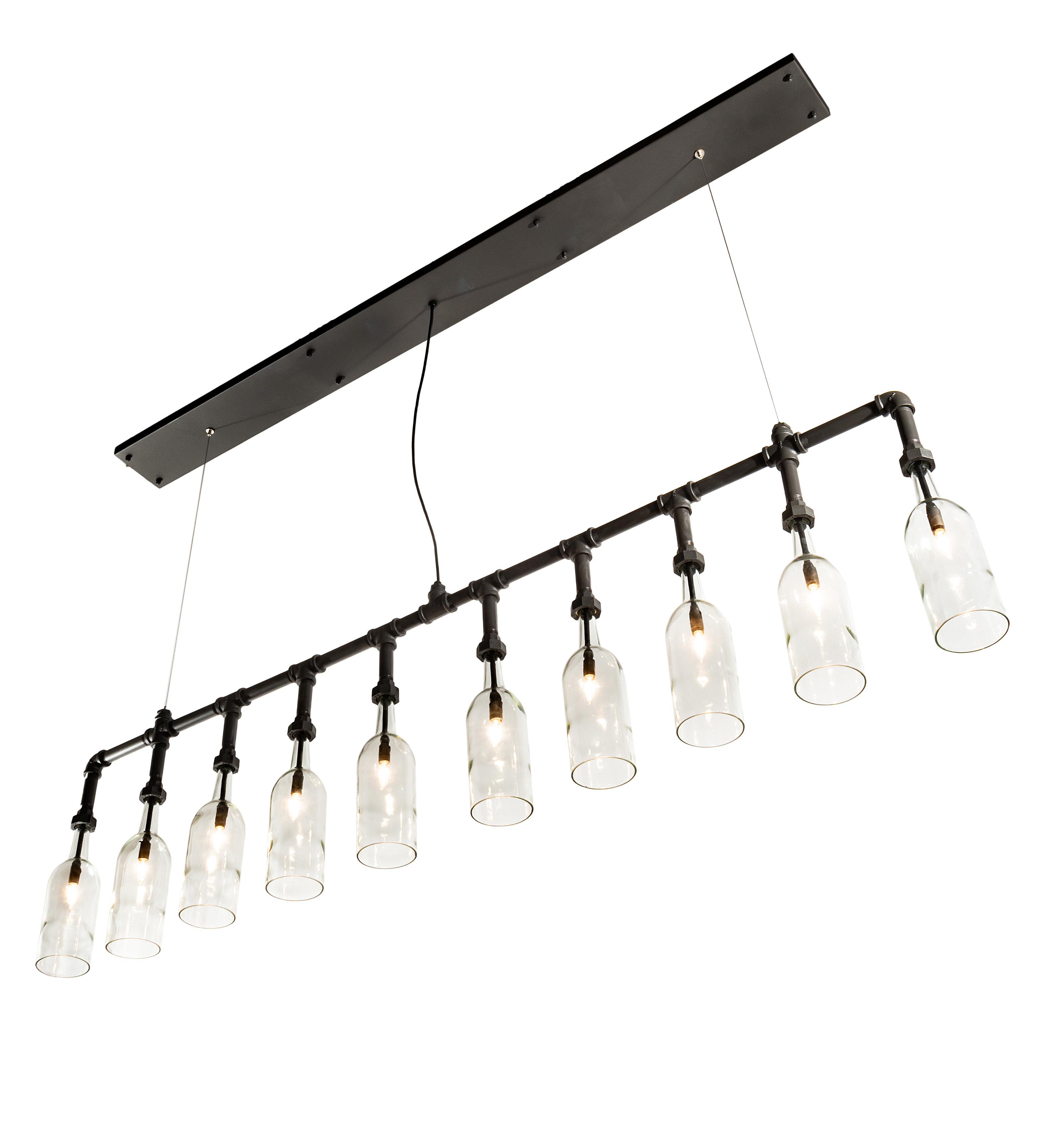 2nd Ave Lighting 10 - Light Wrought Iron Kitchen Island Pendant | Wayfair