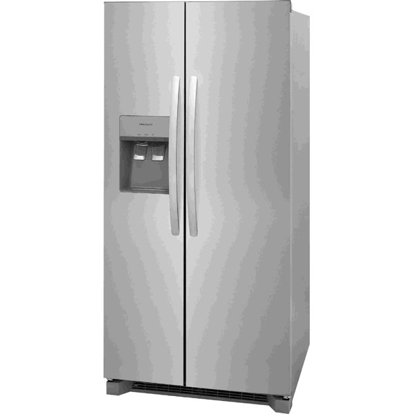 Frigidaire 22.3 Cu. Ft. 33" Standard Depth Side By Side Refrigerator ...
