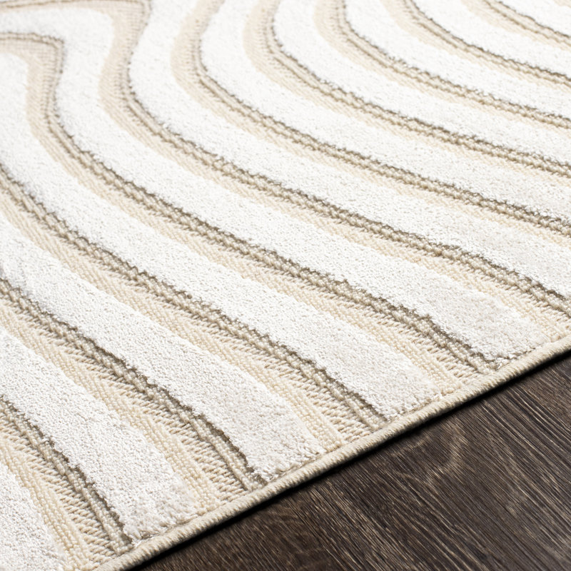 AllModern Ricki Light Beige/Cream Area Rug & Reviews | Wayfair