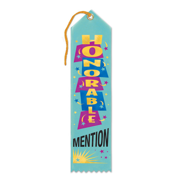 The Beistle Company Honorable Mention Award Ribbon | Wayfair