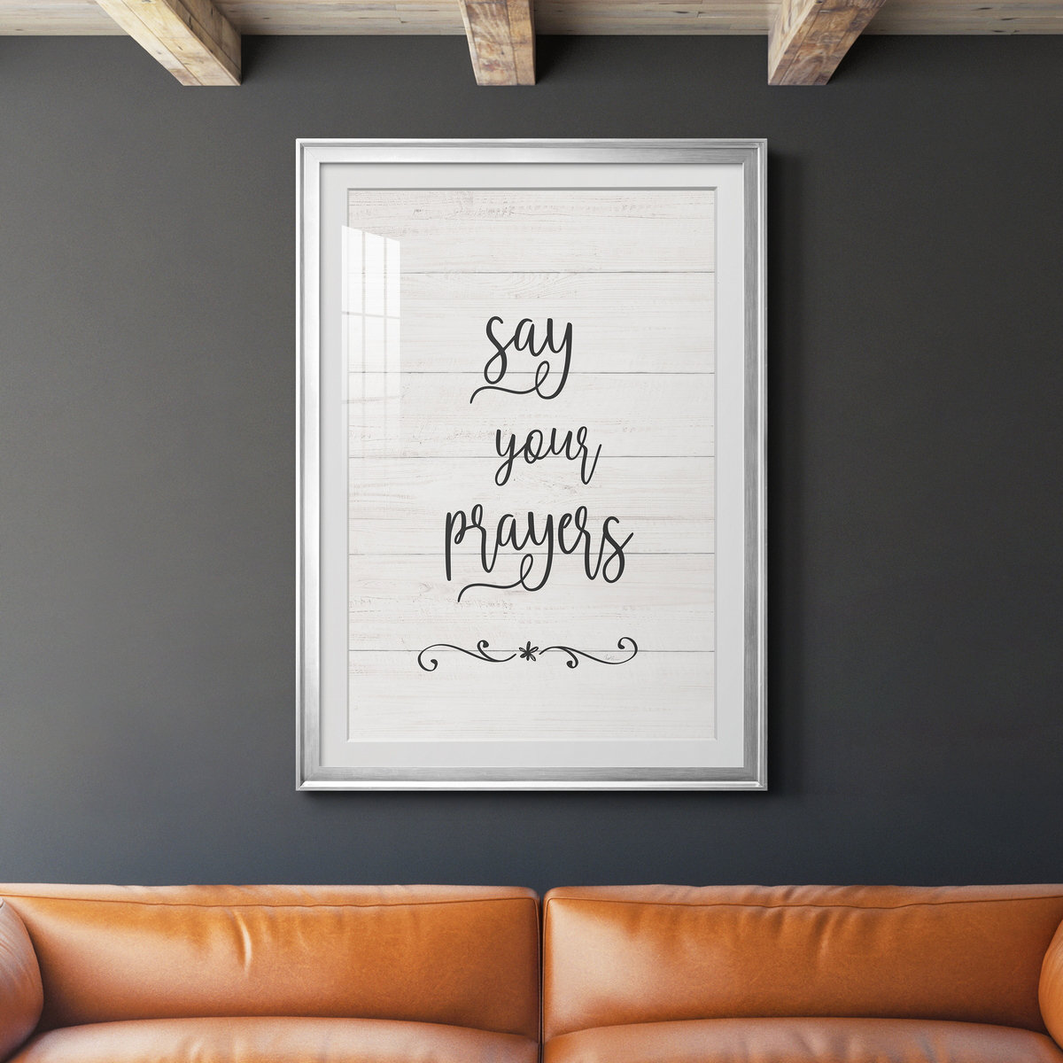 Trinx Say Your Prayers - Picture Frame Textual Art | Wayfair