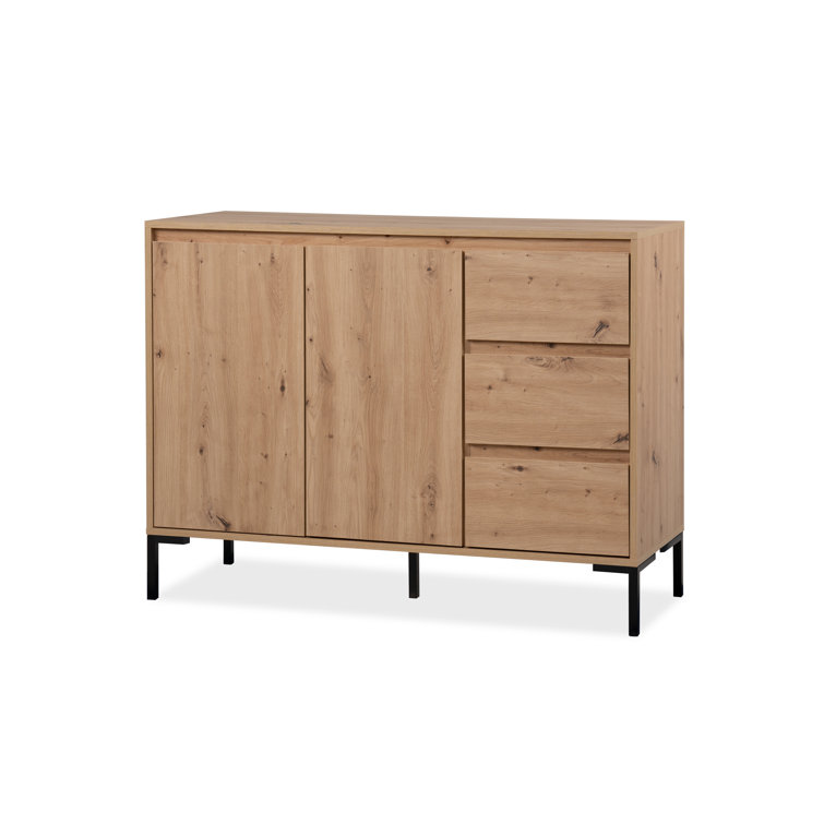 17 Stories Karschner 120Cm Wide 3 Drawer Sideboard | Wayfair.co.uk
