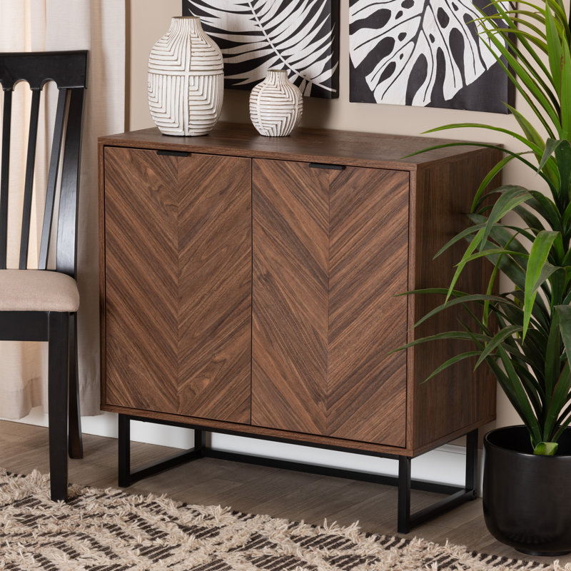 Millwood Pines Aroca Solid Wood Accent Cabinet | Wayfair