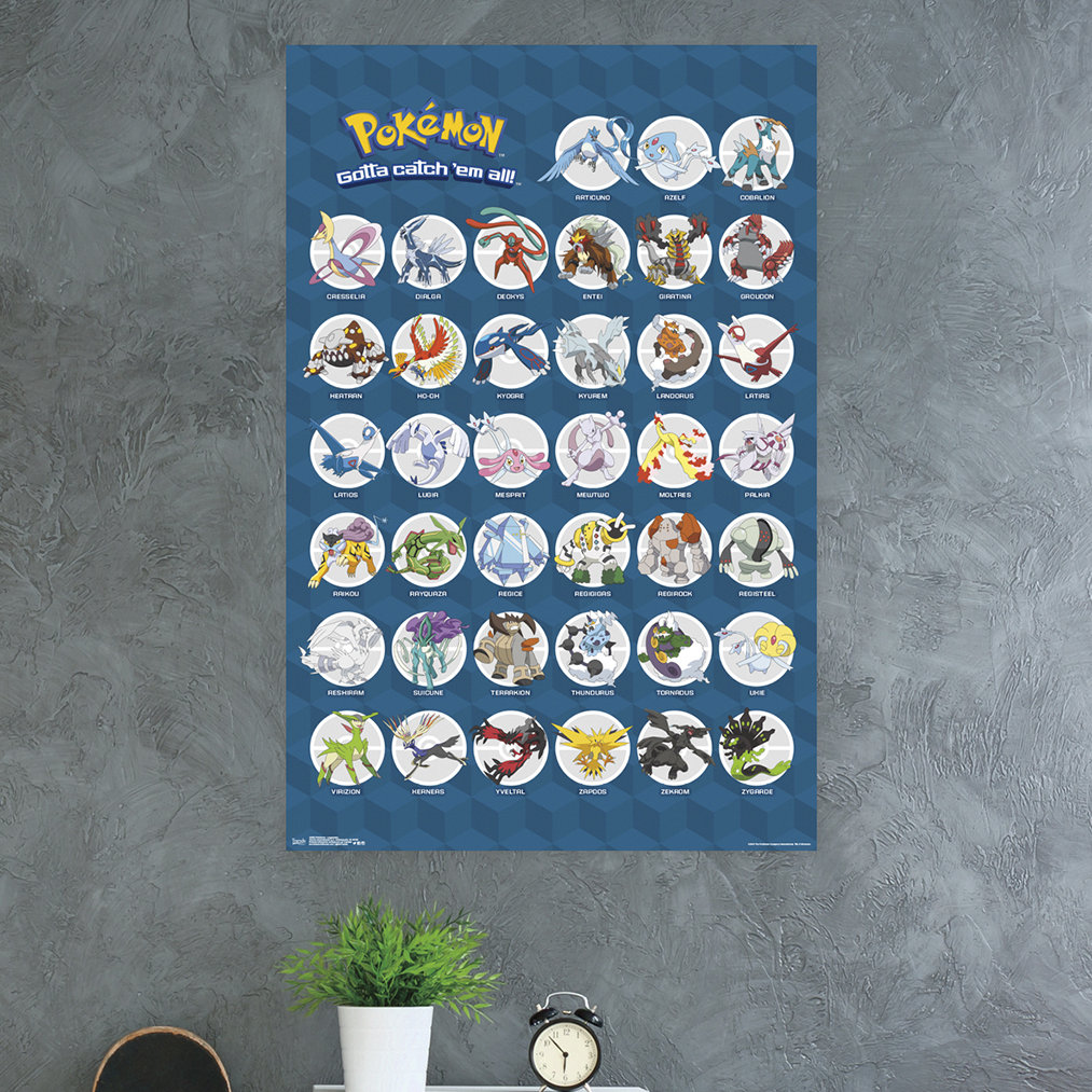 Trends International Pokémon - Legendary Paper Print | Wayfair