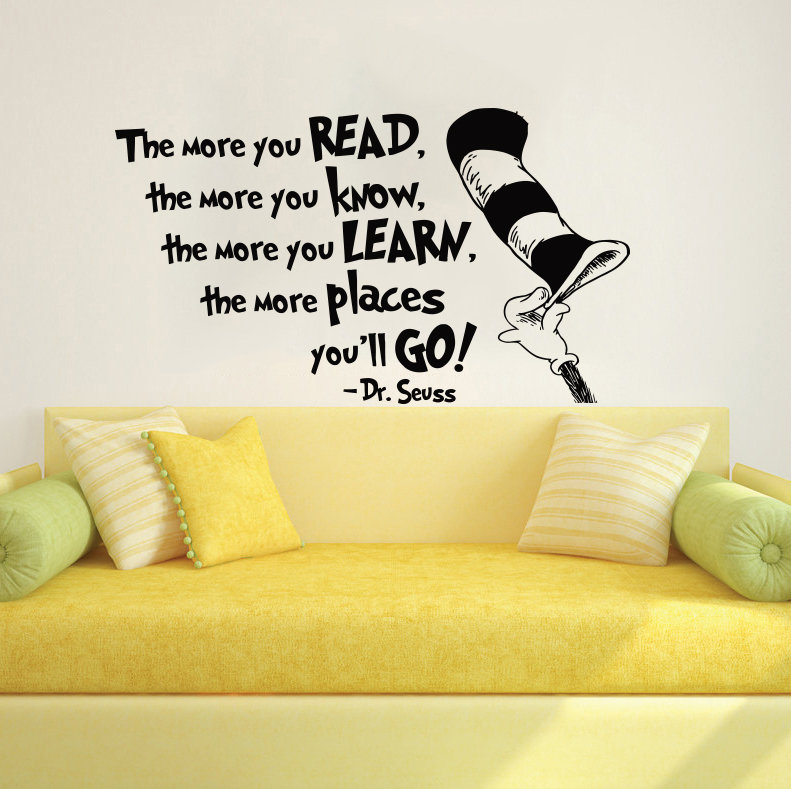 Decal House Dr Seuss the More That You Read Wall Decal & Reviews | Wayfair