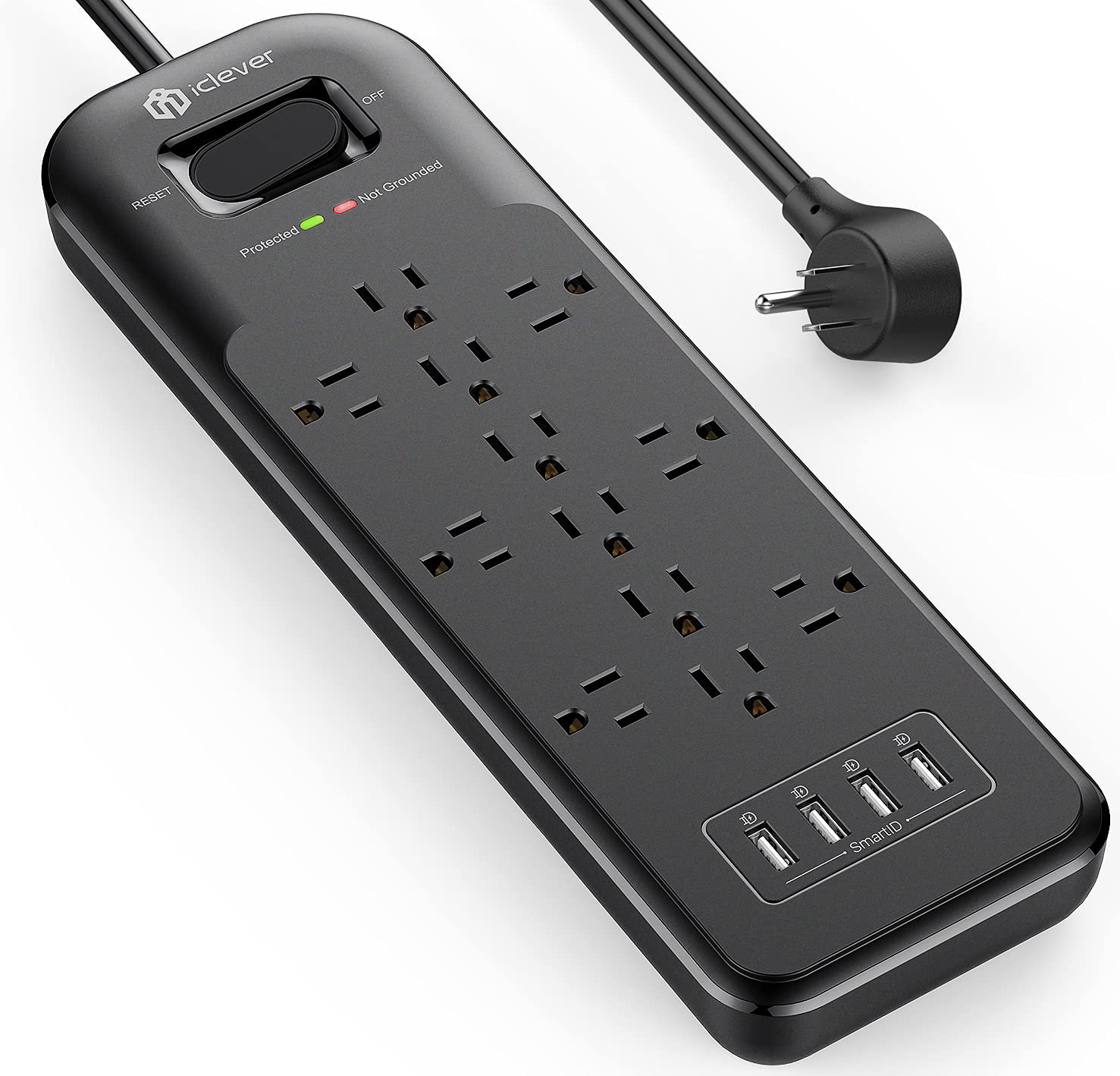 BOBe-commerce Power Strip Iclever Surge Protector 1875W/15A With 3 Line ...