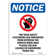 SignMission Osha Notice - For Your Safety Customers Sign with Symbol ...