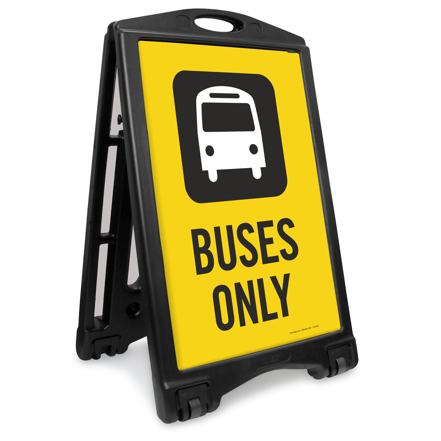 SmartSign Buses Only Portable Sidewalk Sign | Wayfair