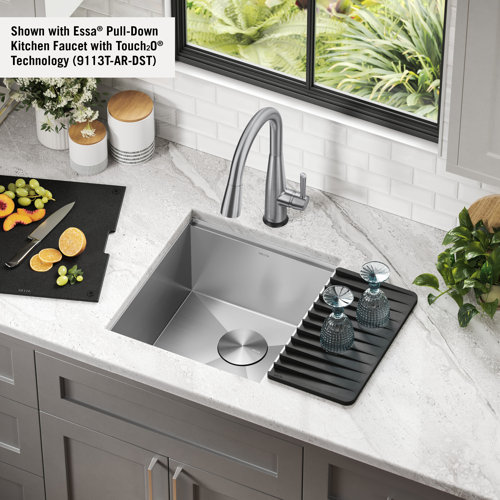 Delta Rivet™ 17" L Workstation Bar Prep Kitchen Sink Undermount 16 ...