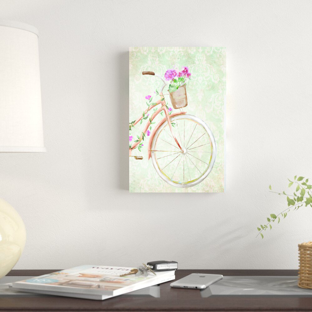 Laurel Foundry Modern Farmhouse Pastel Bike With Flowers - Wrapped ...