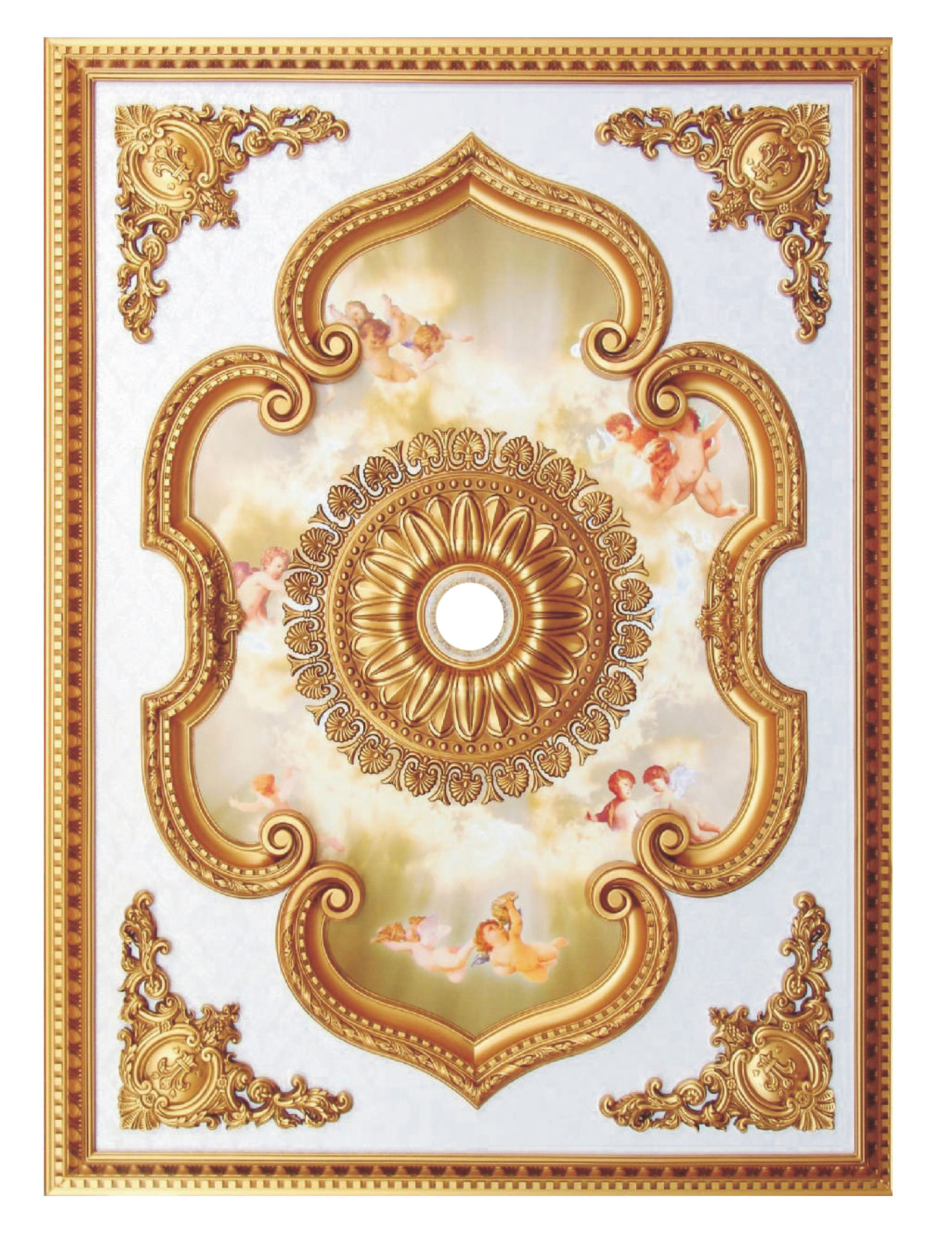 Artistry Lighting Angel Rectangle Ceiling Medallion | Wayfair