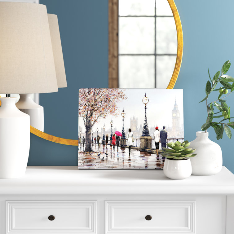 East Urban Home Thames View by Richard Macneil - Wrapped Canvas Art ...