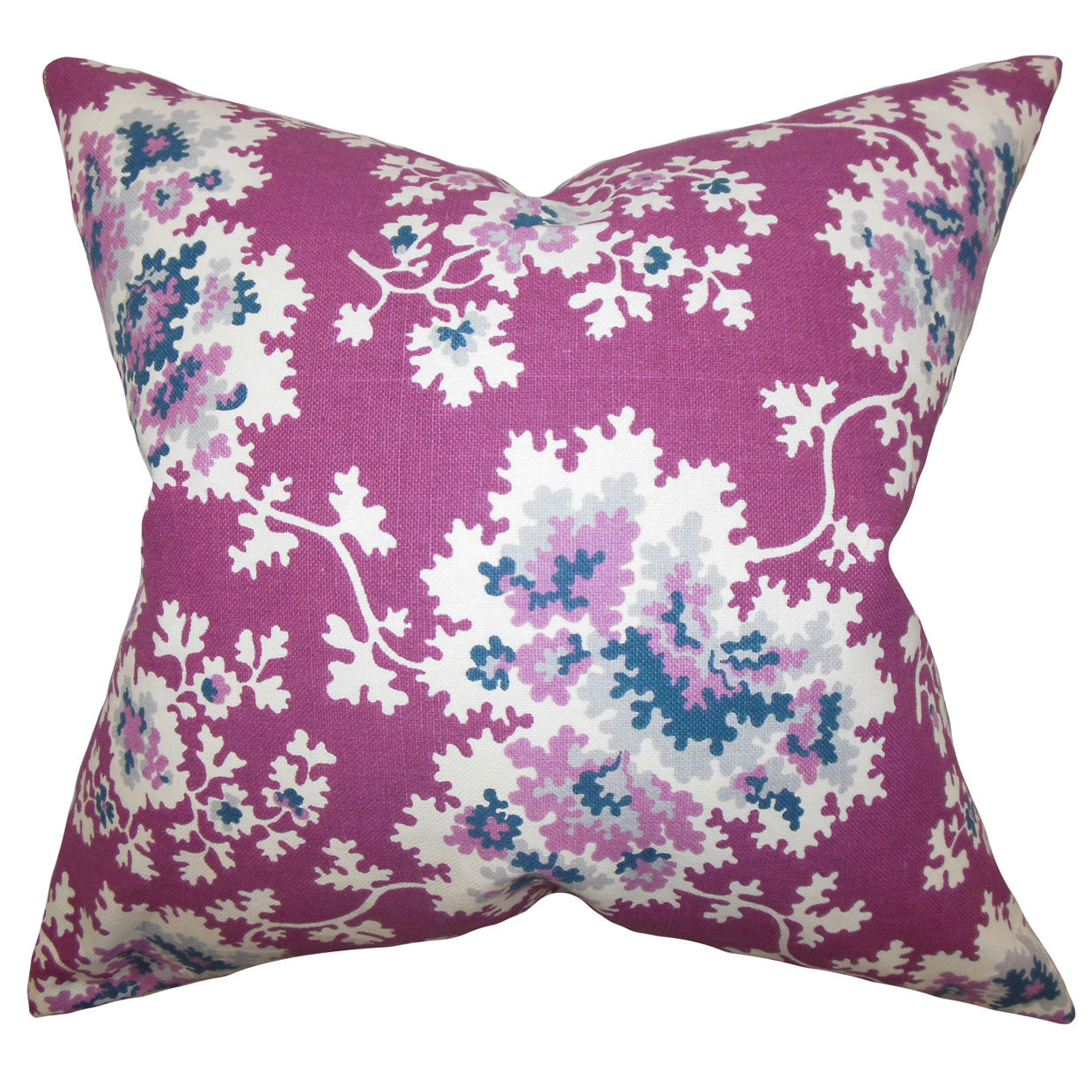 The Pillow Collection Floral Throw Pillow & Reviews | Wayfair