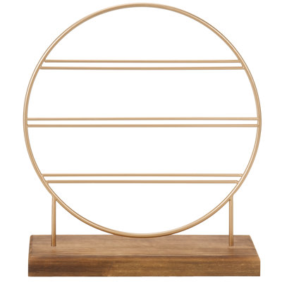 MyGift Metal Round Jewelry Display Stand | Wayfair