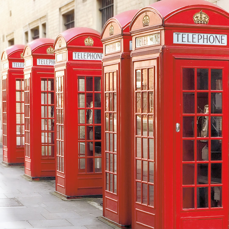 Latitude Run® London Phoneboxes On Canvas by Wild Apple Portfolio ...