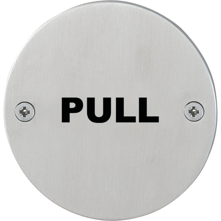 Symple Stuff Amaurys Circular "PULL" Sign | Wayfair.co.uk