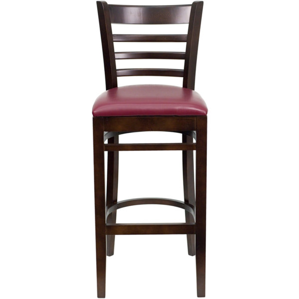Red Barrel Studio® Ladder Back Wooden Restaurant Barstool & Reviews ...