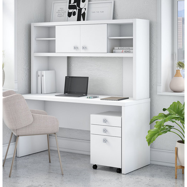 Ebern Designs Devol 3 Piece Rectangular Computer Desk Office Set ...