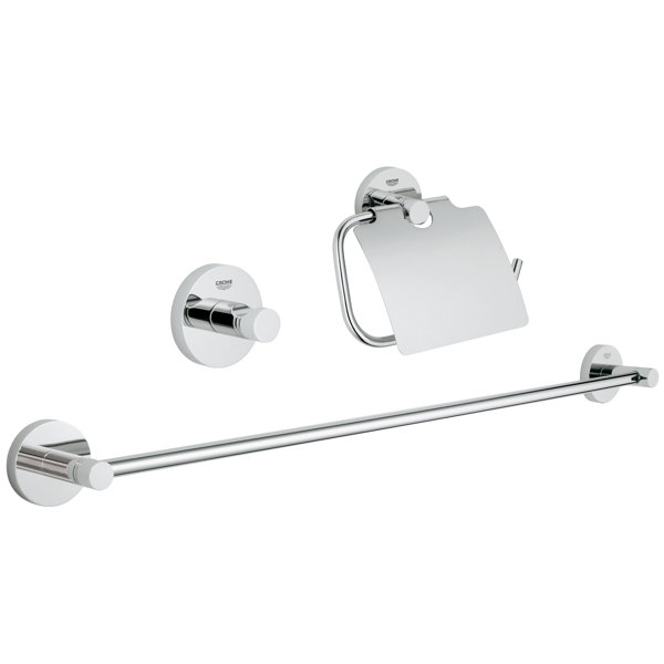 GROHE Essentials 3 - Piece Bathroom Hardware Set & Reviews | Wayfair