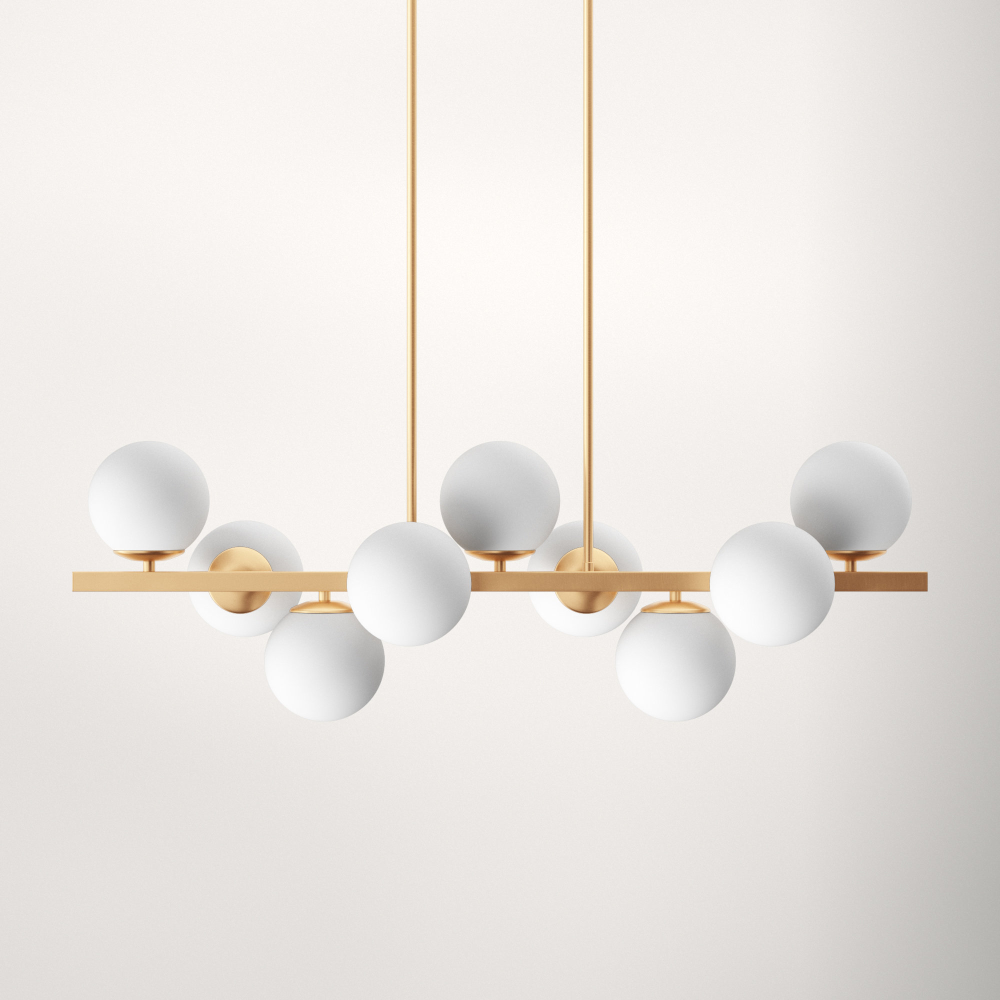 AllModern Viola 9 - Light Dimmable Modern Linear Chandelier & Reviews ...