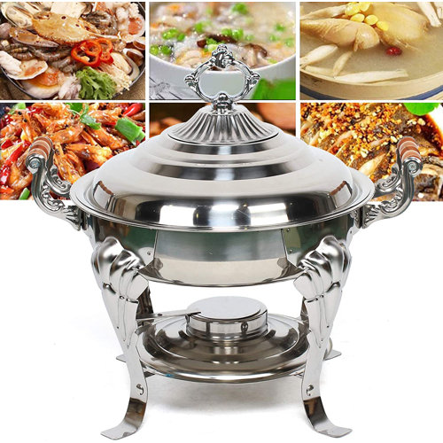 Astoria Grand Round Stainless Steel Warming Container Warmers, Heaters ...